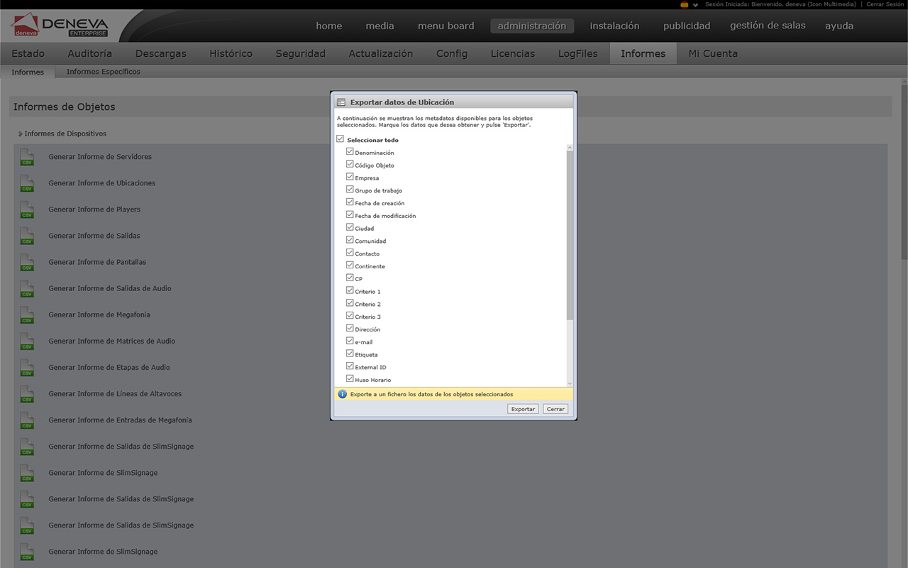 Publicidad Digital » Software de Digital Signage DENEVA