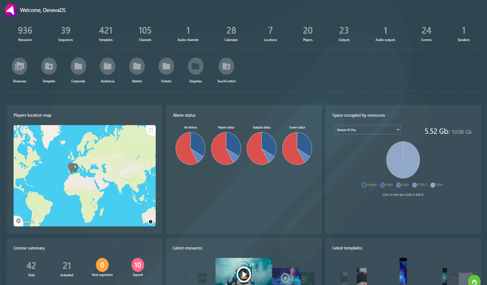 Publicidad Digital » Software de Digital Signage DENEVA