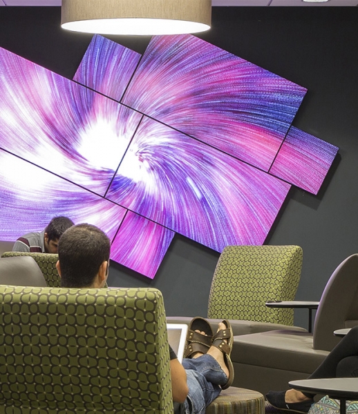 Digital Signage » Anamorphic Video Wall by DENEVA
